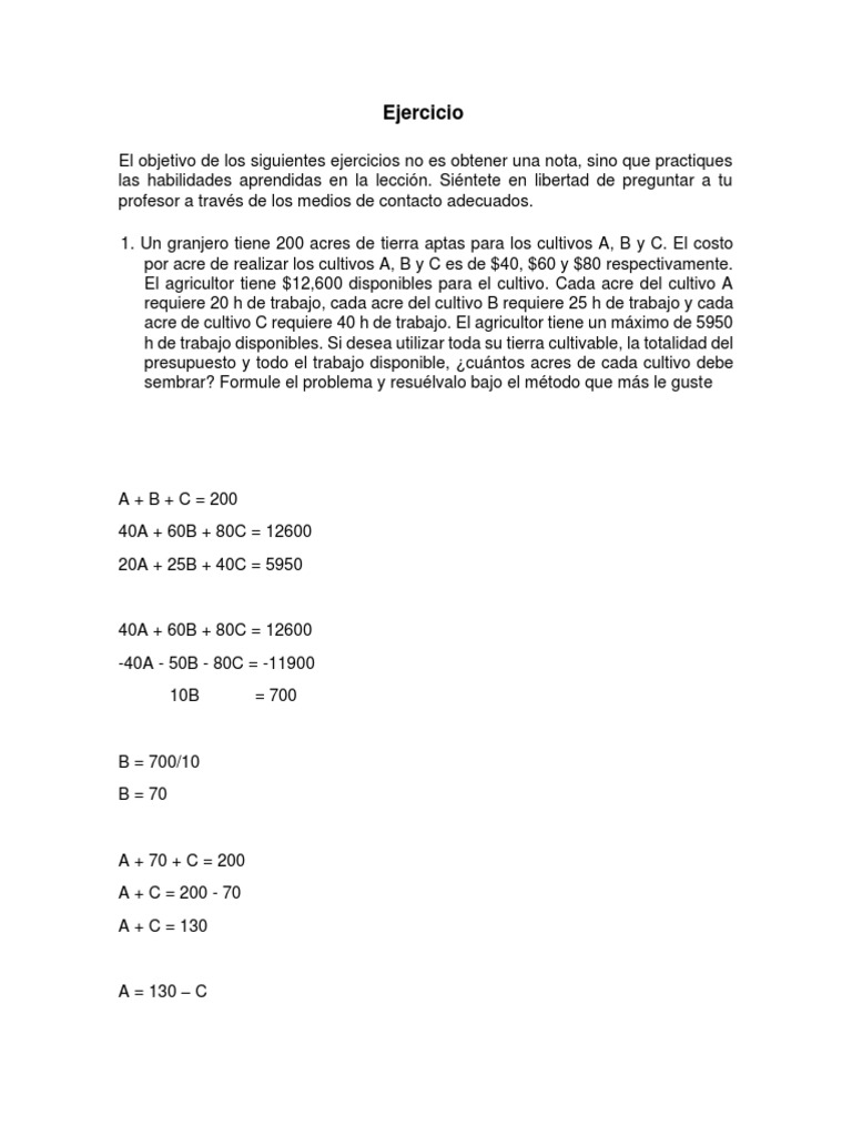 Ejercitacion 5 Semana 2 | PDF