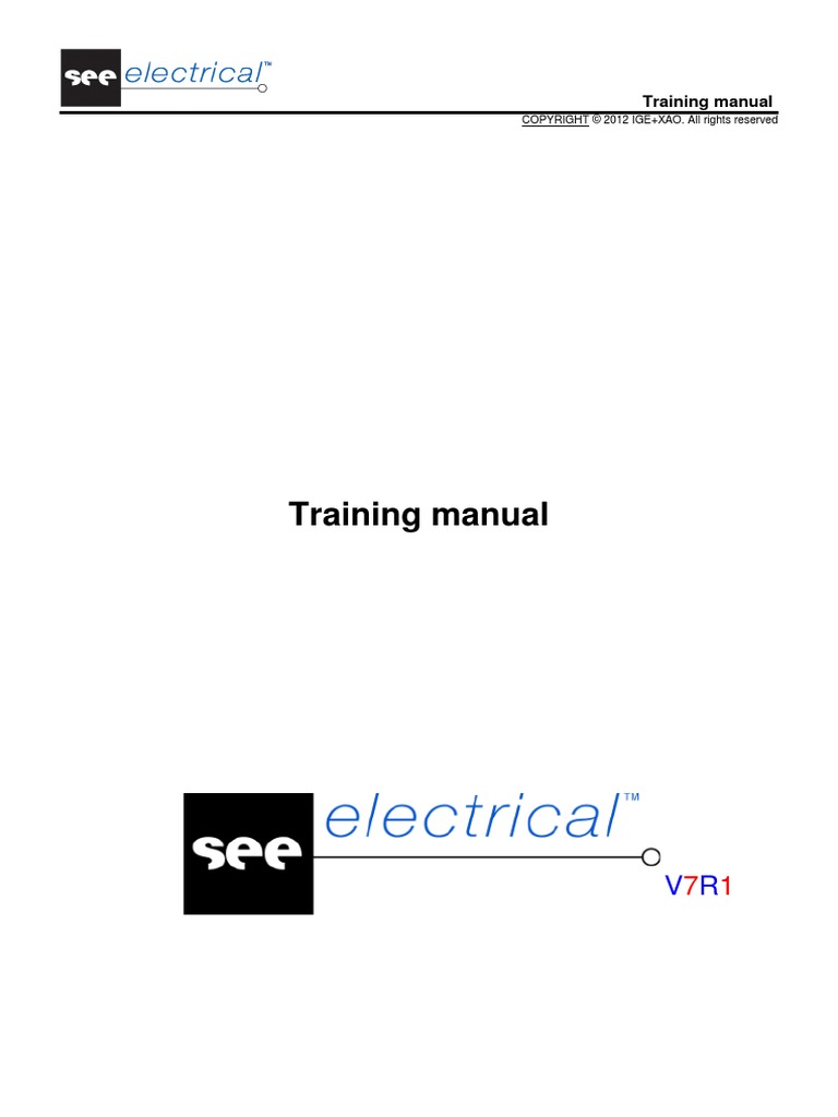 SEE Electrical V7R1 Tutorial | PDF