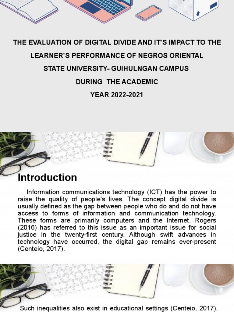 Evaluation of Digital Divide. | PDF | Information And Communications Technology | Learning
