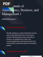 FABM 1 Notes | PDF | Debits And Credits | Expense