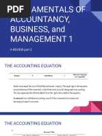 FABM 1 Notes | PDF | Debits And Credits | Expense