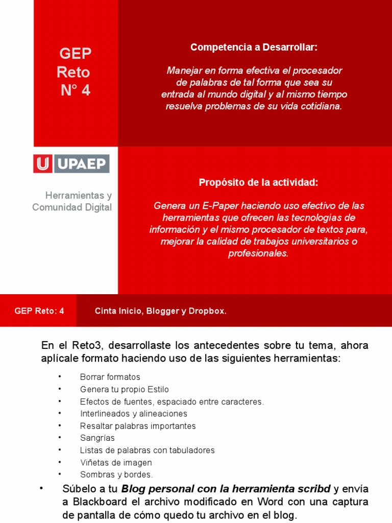 GEP Reto 4 G | PDF