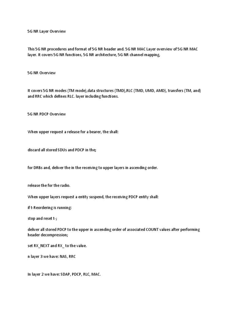 5G NR MAC Layer Overview12 | PDF