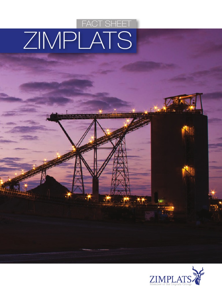 Zimplats Fact Sheet Nov 2016 | PDF | Mining | Chemical Substances
