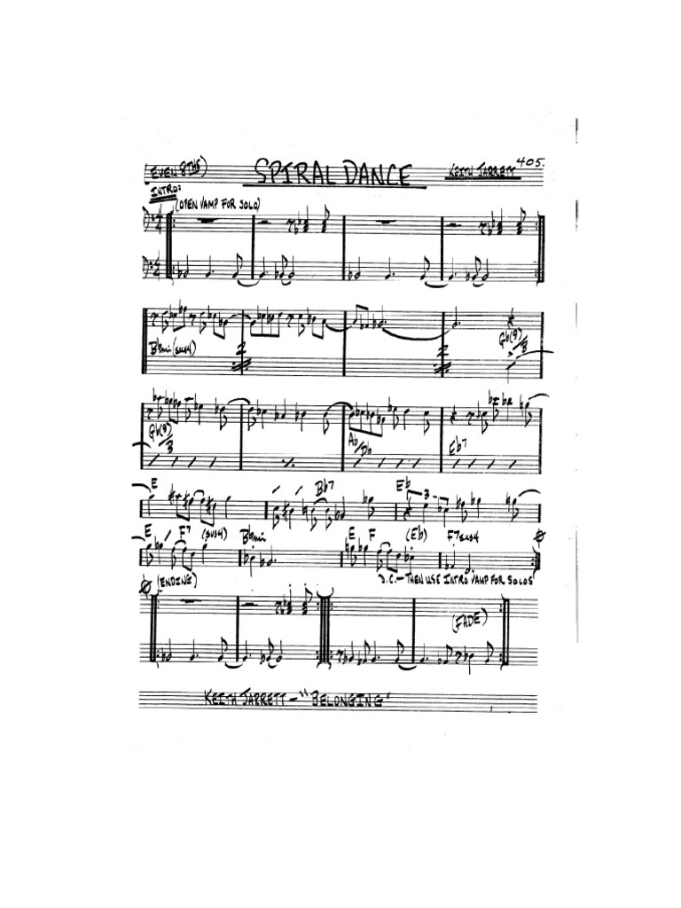 Keith Jarrett - Spiral Dance | PDF