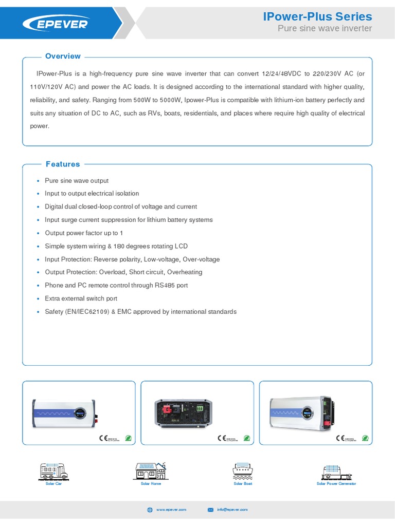 Ficha Técnica Inversor | PDF | Power Inverter | Alternating Current