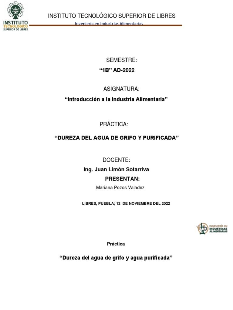 Práctica | PDF | Agua | Materiales