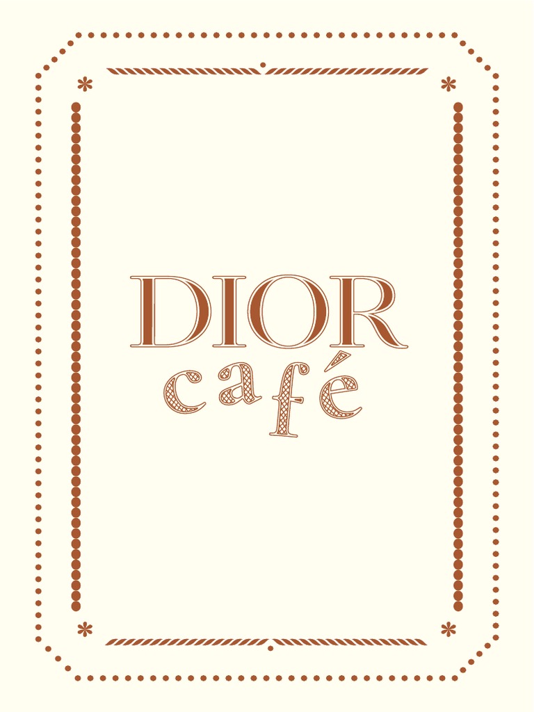 Dior Café Menu at Harrods | PDF | Champagne | Drink