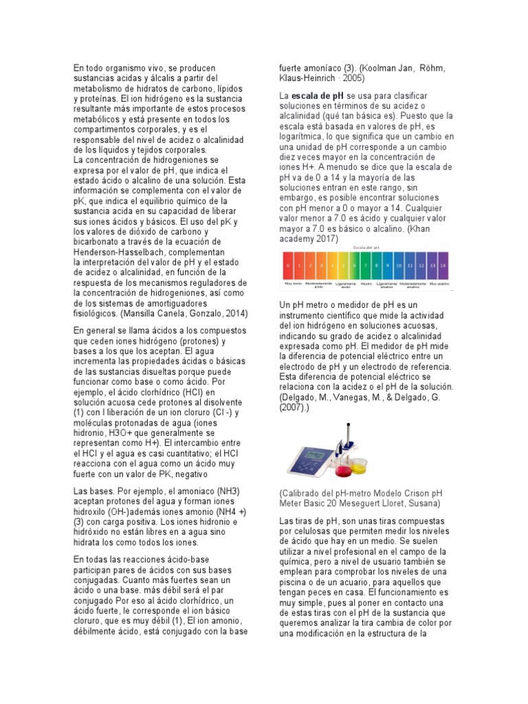 Introducción Indicadores de PH | PDF | Ph | Ácido