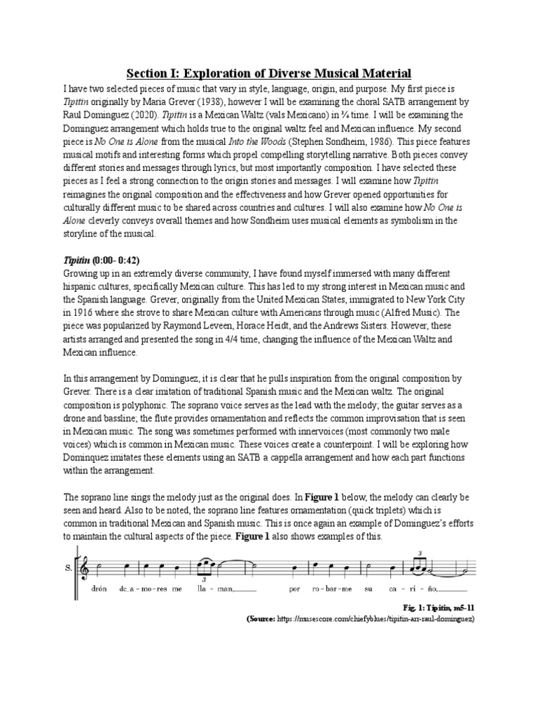 IB Music Theory IA - Exploring Music in Context | PDF | Songs | Singing