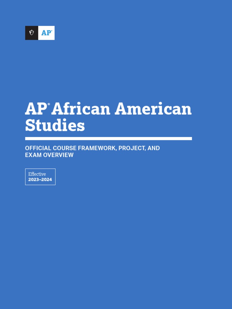REVISED: AP African American Studies Course Framework | PDF | Advanced ...