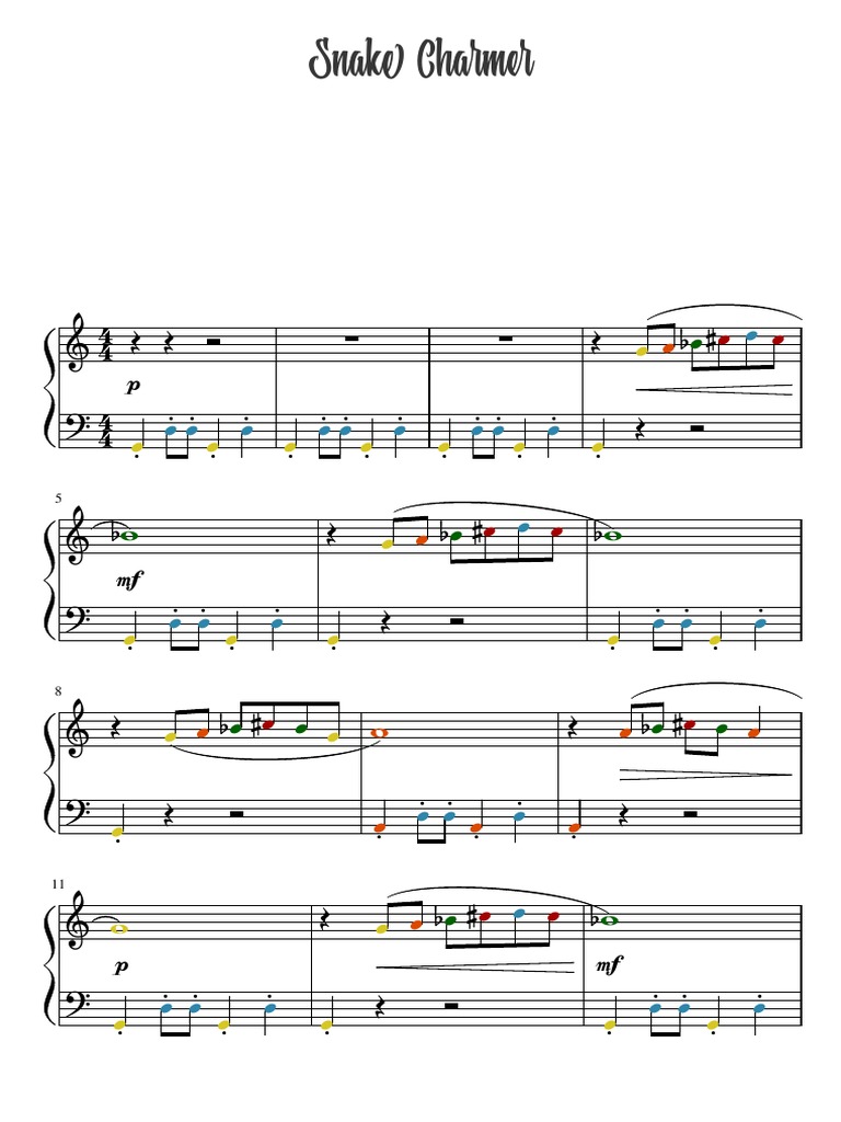 Snake Charmer Sheet Music Guide | PDF