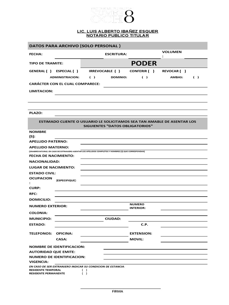 Poder Persona Fisica | PDF