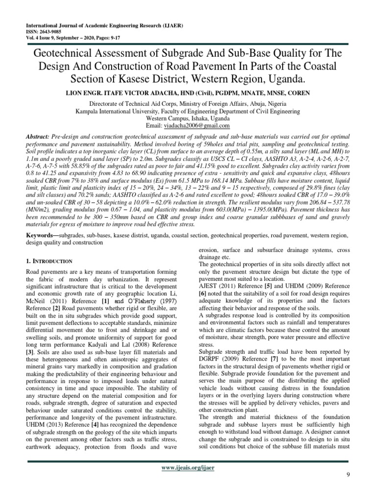 Geotechical Kasese | PDF | Road Surface | Road