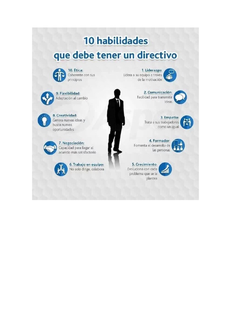 10 Habilidades Que Debe Tener Un Directivo | PDF 10 Habilidades Que Debe Tener Un Directivo | PDF