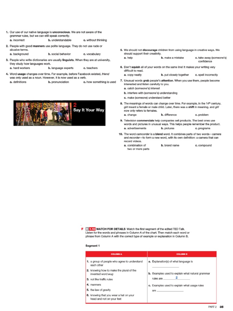 Unit 3 Part 1 To The Rescue | PDF