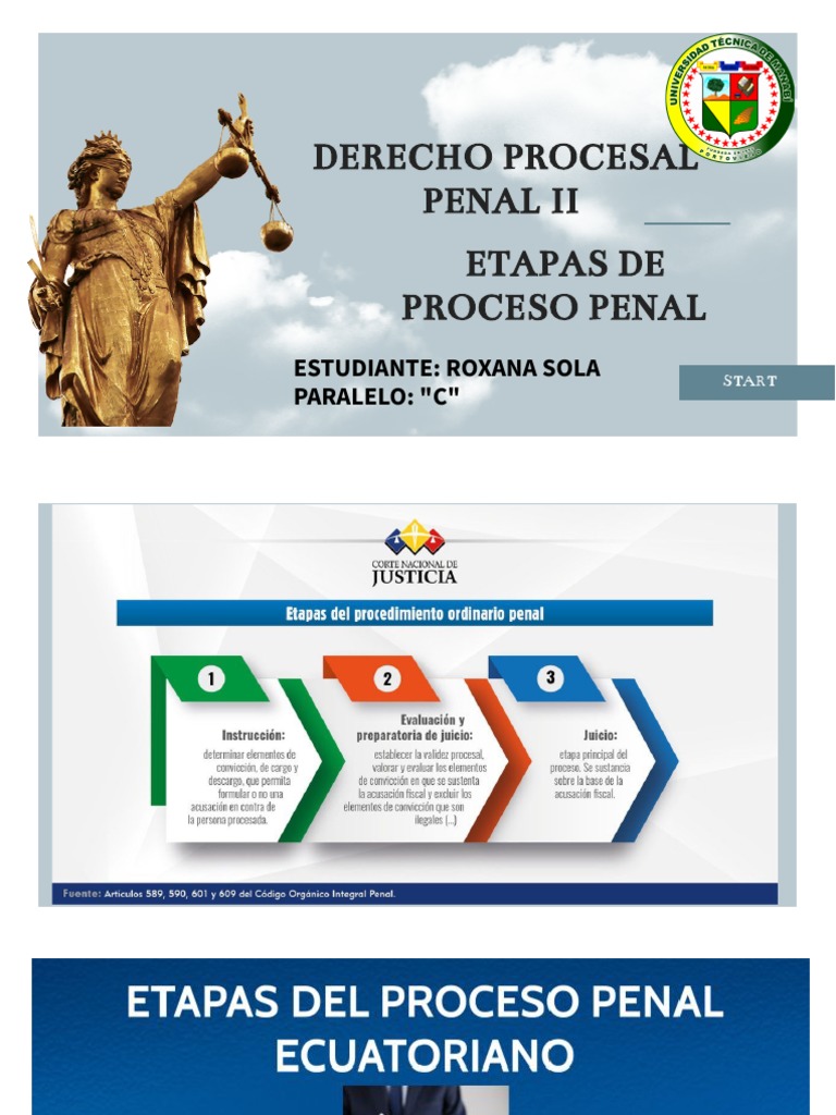 Etapas Proceso Penal | Descargar gratis PDF | Mandato | Sentencia (ley)