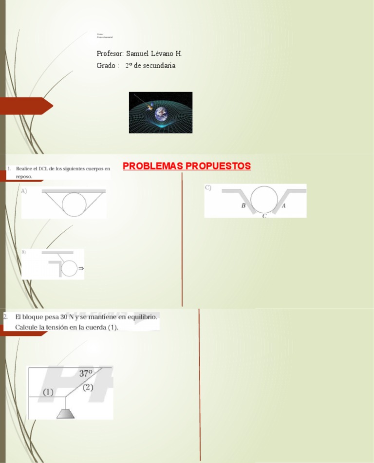 Segundo Sec FISICA ESTATICA | PDF