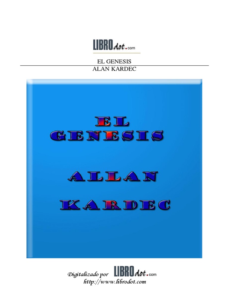 El Genesis (Kardec, Allan) | PDF | Espiritismo | Teología