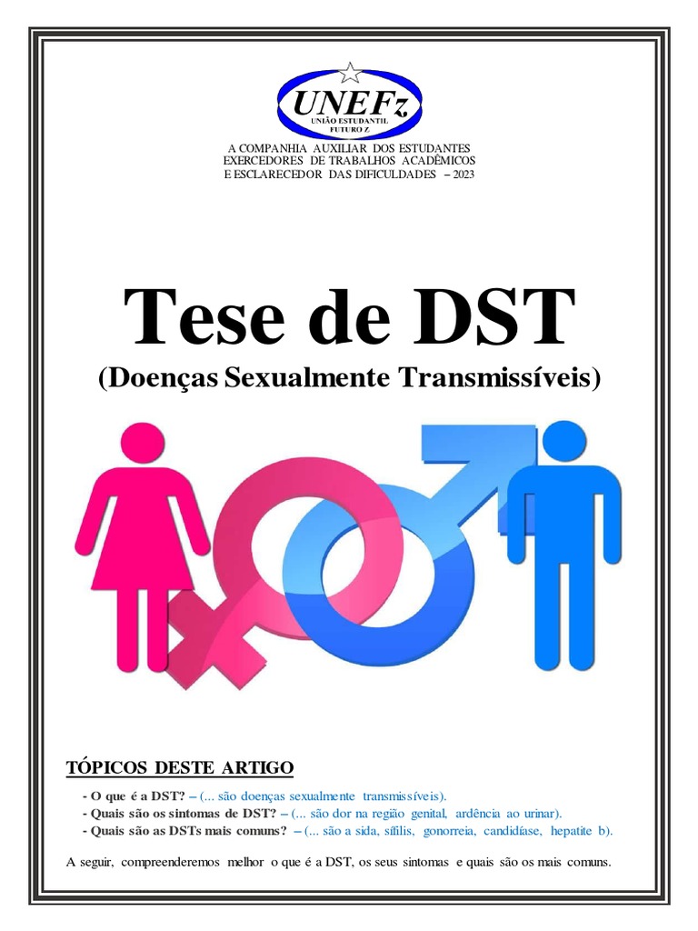 Tese de DST | PDF | Infecção sexualmente transmissível | HIV/AIDS