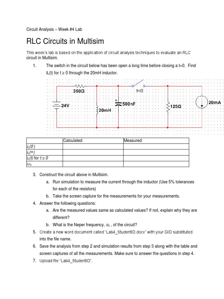 ET310 Week 4 Lab | PDF | Electrical Network | Network Analysis ... ET310 Week 4 Lab | PDF | Electrical Network | Network Analysis ...