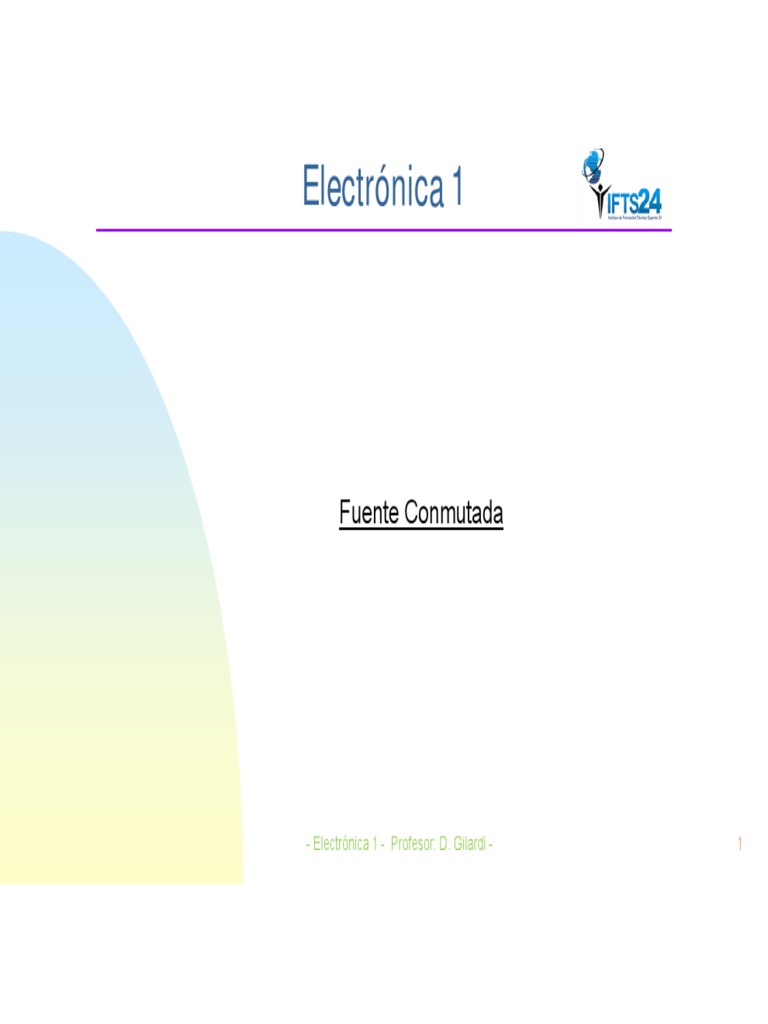 Fuente Conmutada | PDF | Rectificador | Electrónica