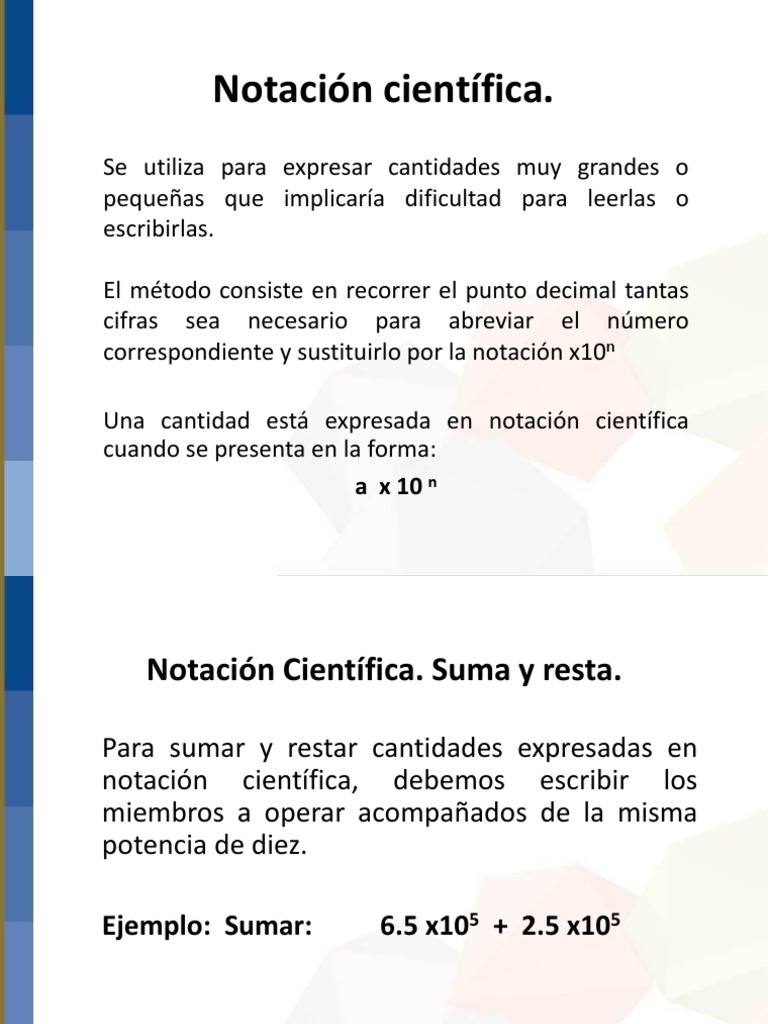 (CLASE 2) Notacion Cientifica | PDF