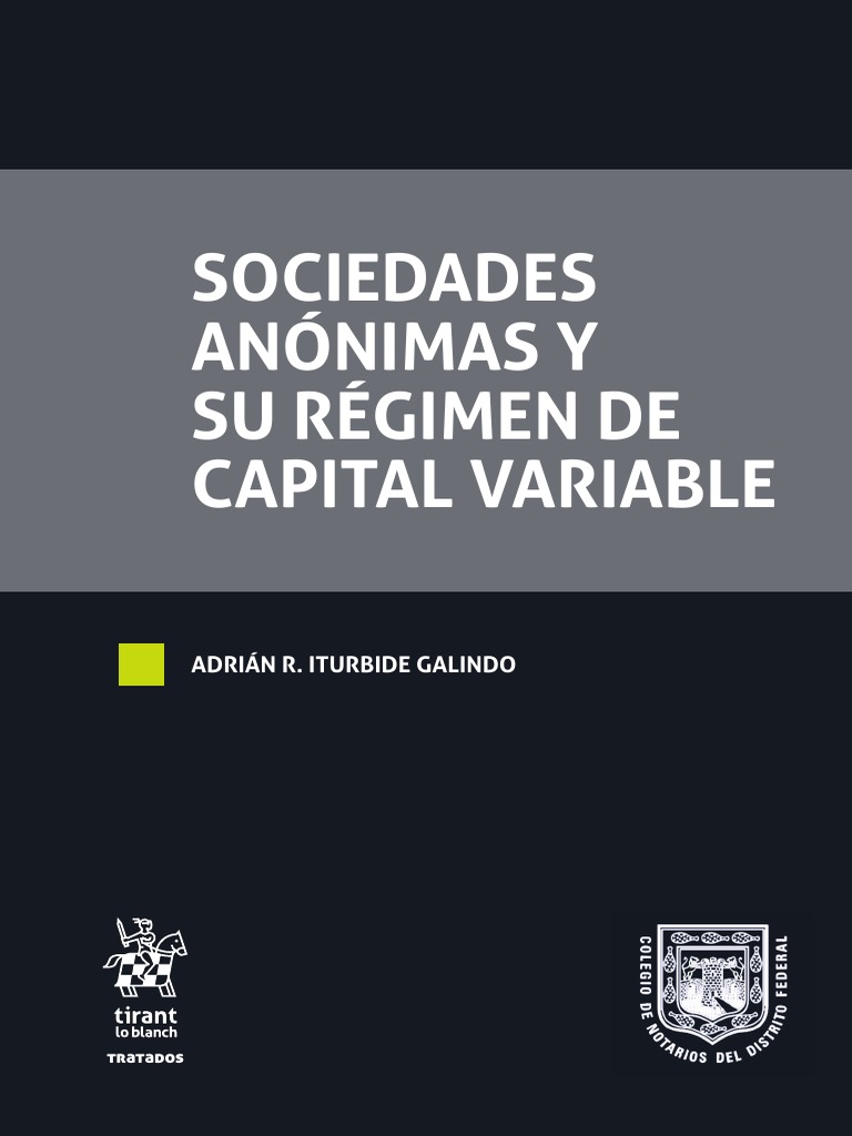 Sociedades Anónimas y Su Régimen de Capital Variable | PDF | Sociedad de responsabilidad ...