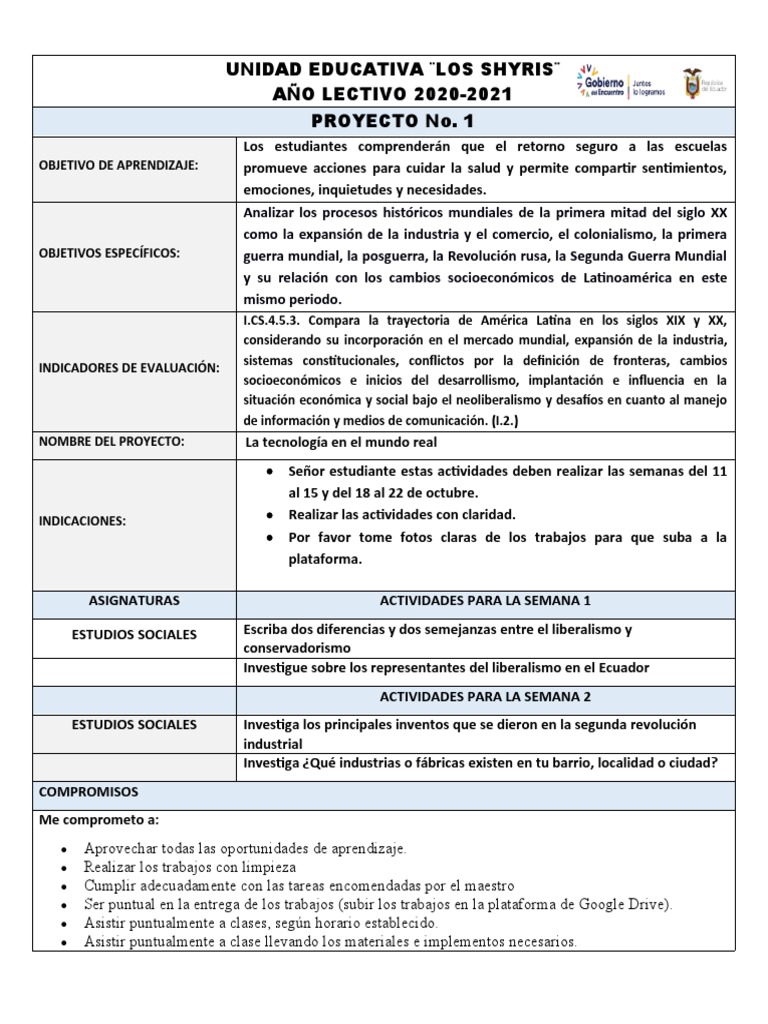 Actividades de Estudios Sociales. | PDF | America latina