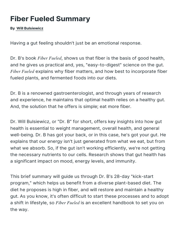 Fiber Fueled | PDF | Dietary Fiber | Diet & Nutrition