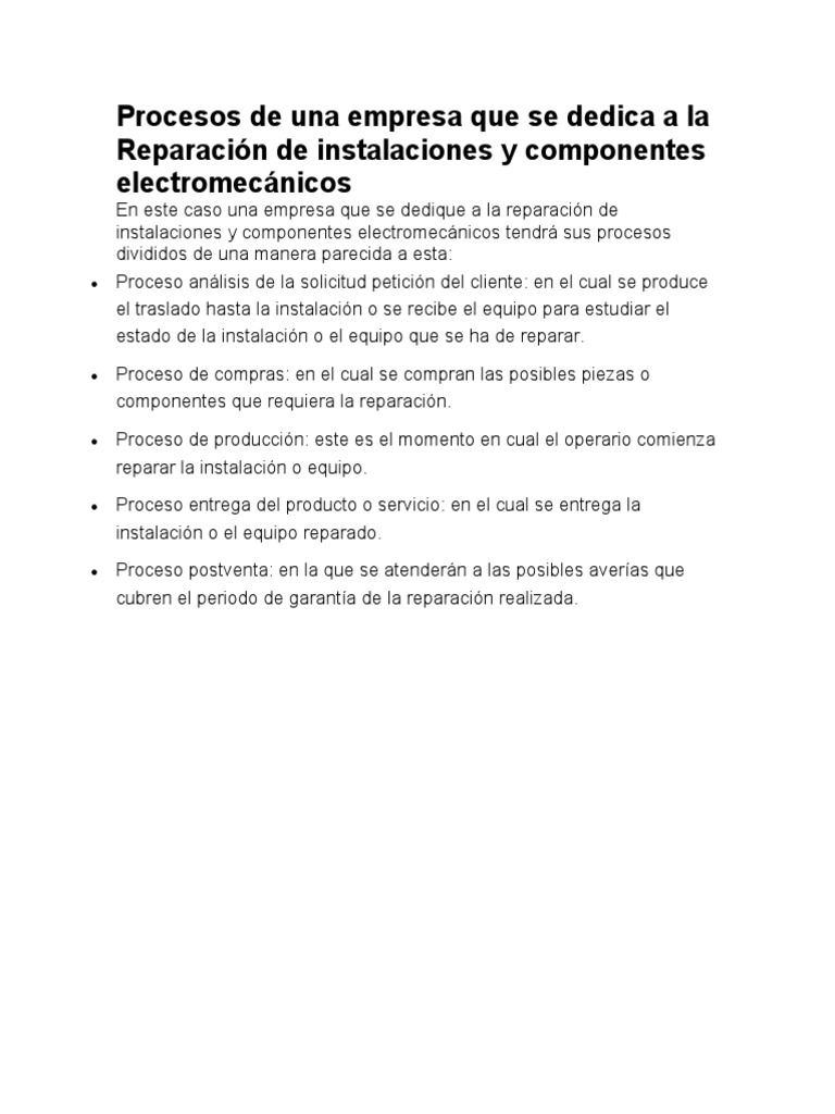 Procesos | PDF | Business | Cliente