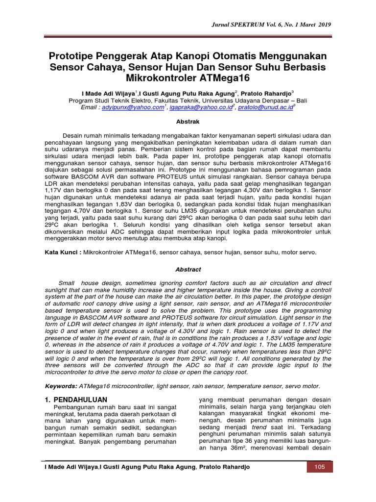 Prototipe Penggerak Atap Kanopi Otomatis Menggunakan Sensor Cahaya ... Prototipe Penggerak Atap Kanopi Otomatis Menggunakan Sensor Cahaya ...