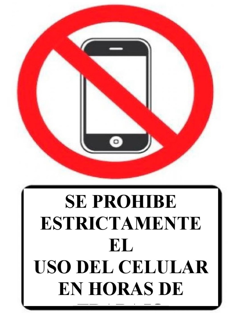 Se Prohibe Uso Cel | PDF