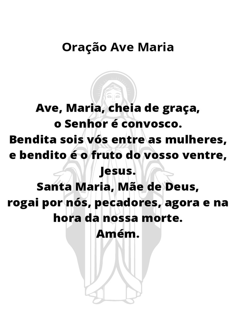 Oração Ave Maria | PDF