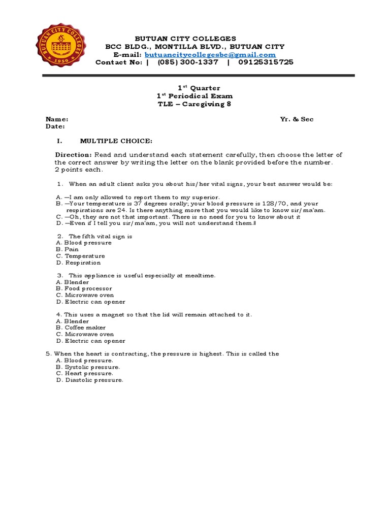 1st Periodical Exam Grade 8 | PDF