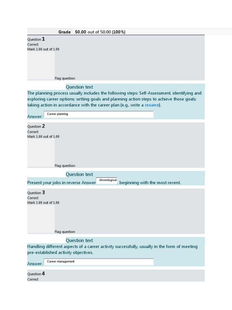 PRACTICUM Prelim Exam 1-50 | PDF | Résumé | Cognitive Science