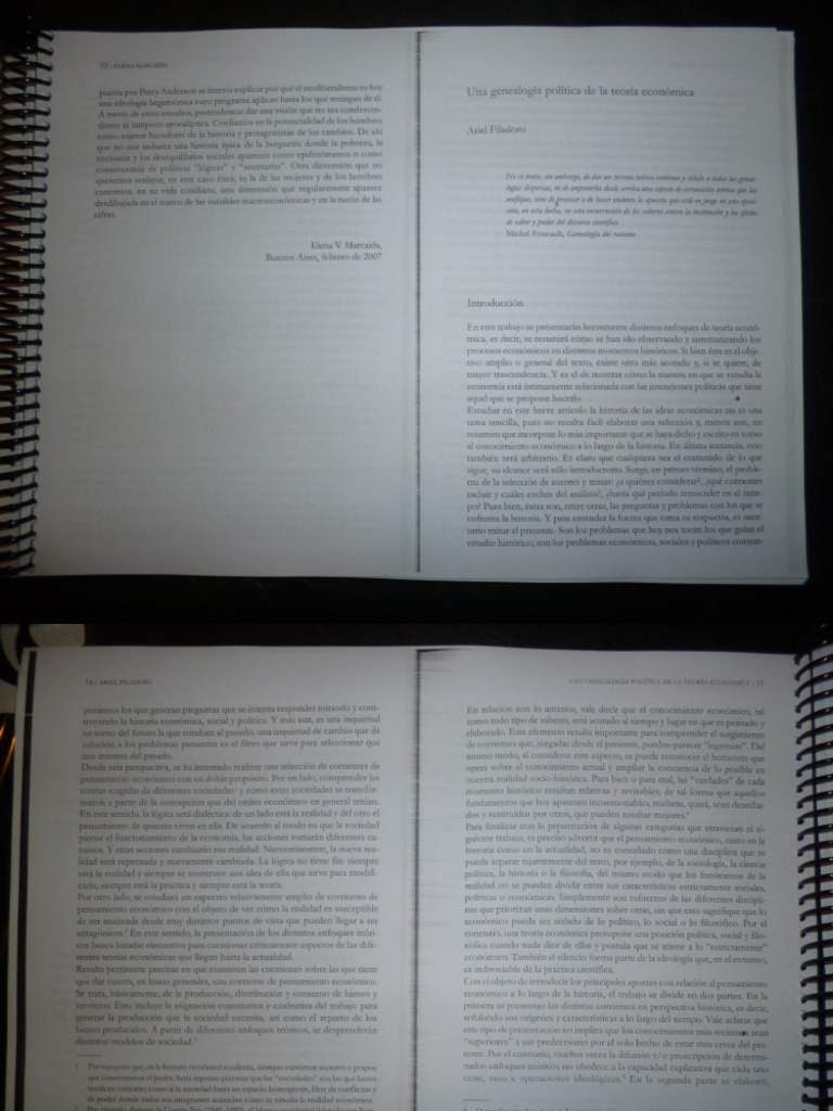 Filadoro, Ariel - Una Genealogía Política de La Teoría Económica | PDF