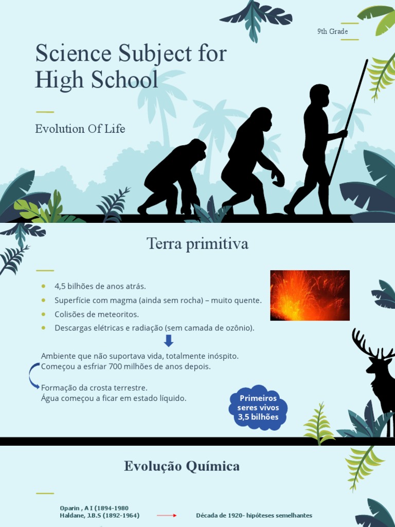 Science Subject For High School - 9th Grade - Evolution of Life by ...