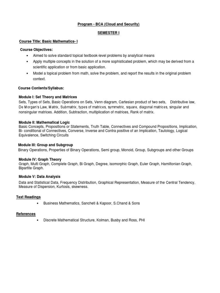 BCA - Cloud & Security | PDF