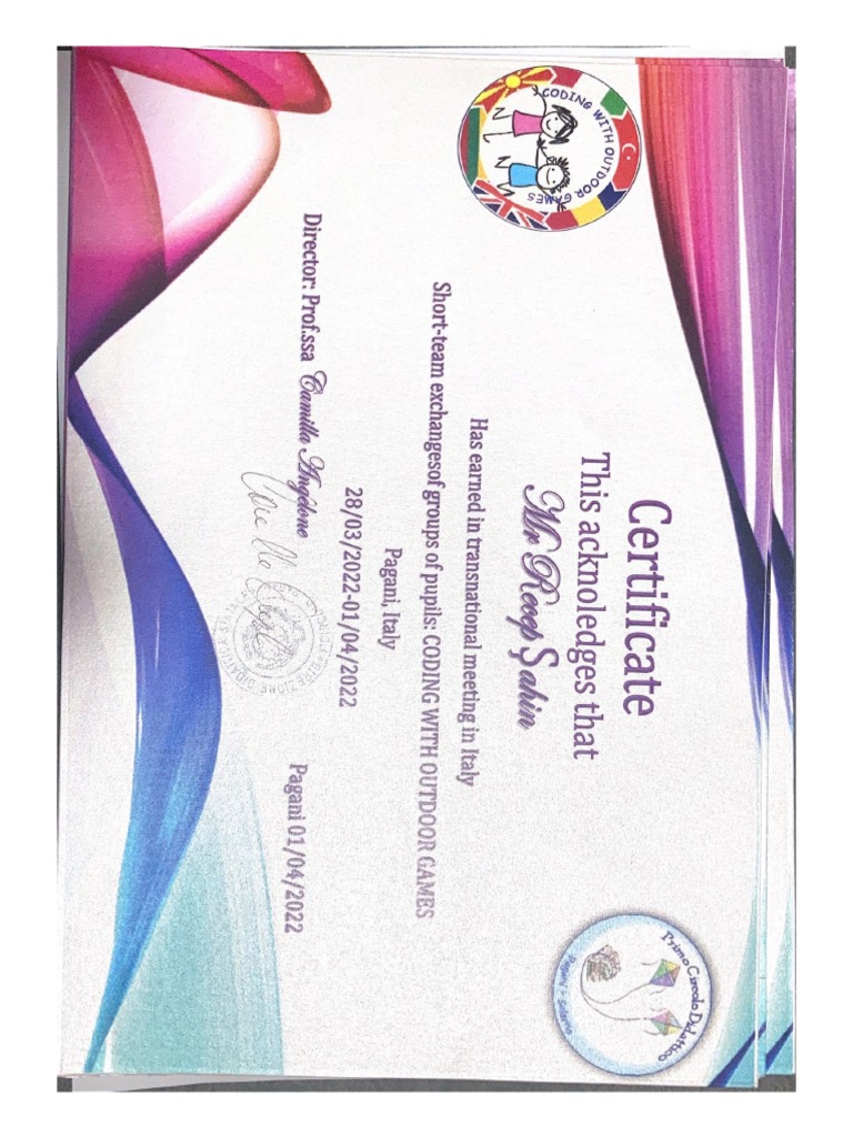 c5 Certificates | PDF