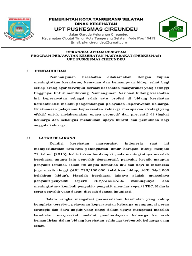 Kak-Perkesmas Fix | PDF | Pengembangan Diri | Kesehatan Holistik