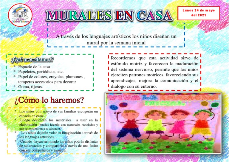 Actividad Murales en Casa Lunes 25 de Mayo | PDF