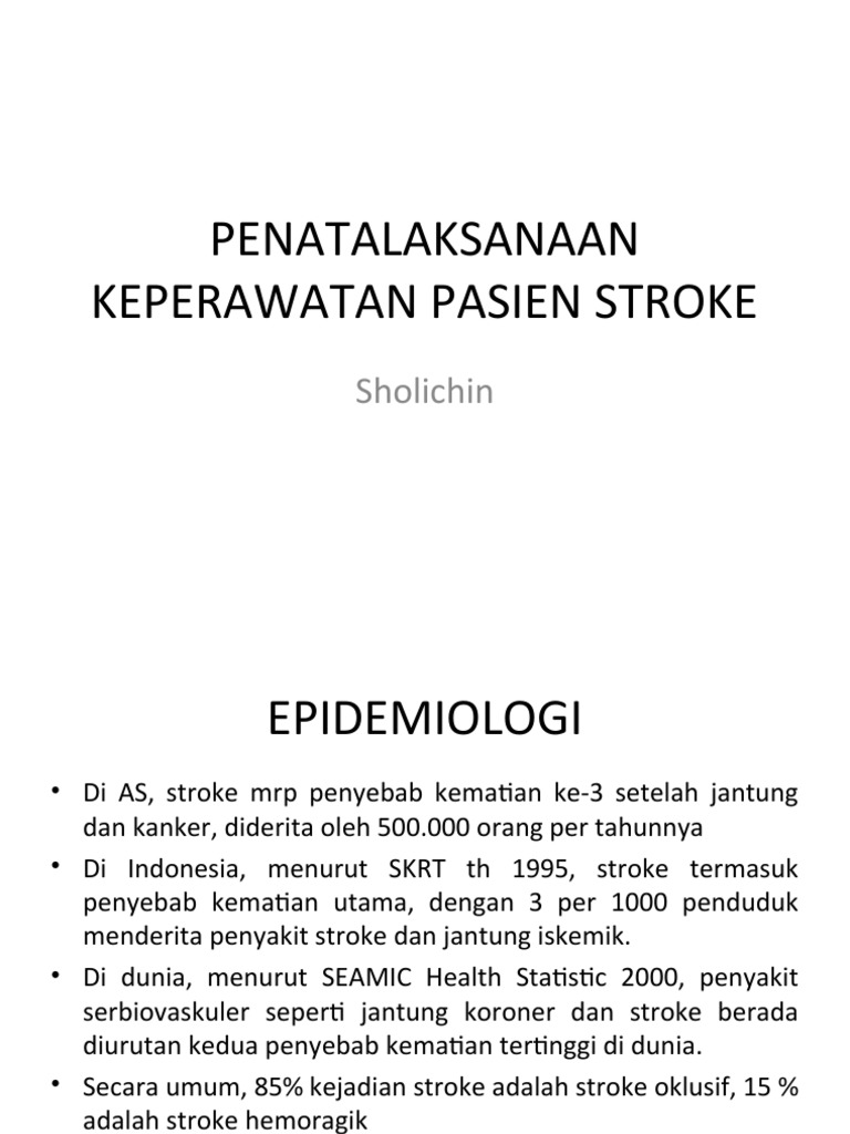 Penatalaksanaan Keperawatan Pasien Stroke | PDF