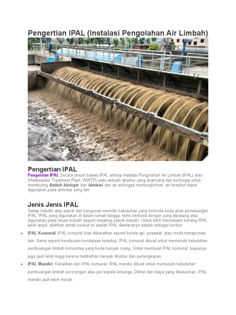 Pengertian IPAL | PDF | Griya & Taman | Sains & Matematika