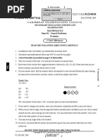 CSEC June Maths 2020-Paper 1 | PDF