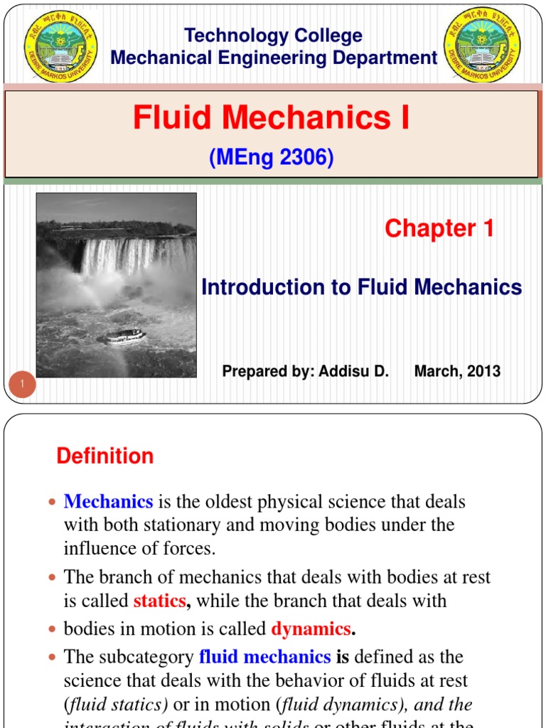 Chapter 1. Introduction On Fluid Mechanics Book | PDF | Fluid Mechanics | Viscosity