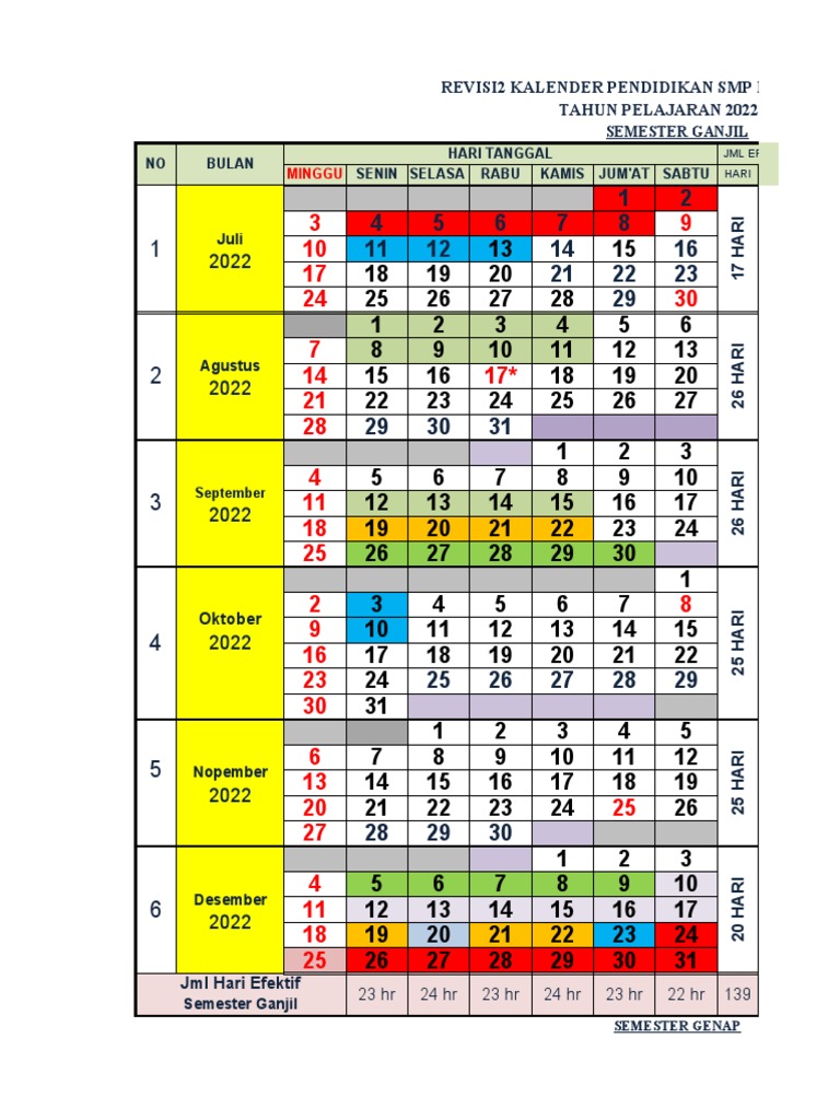 Kaldik 2022-2023 | PDF