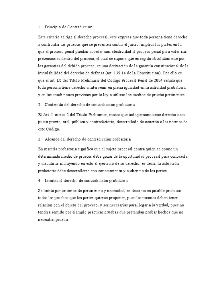 Principio de Contradicción | PDF