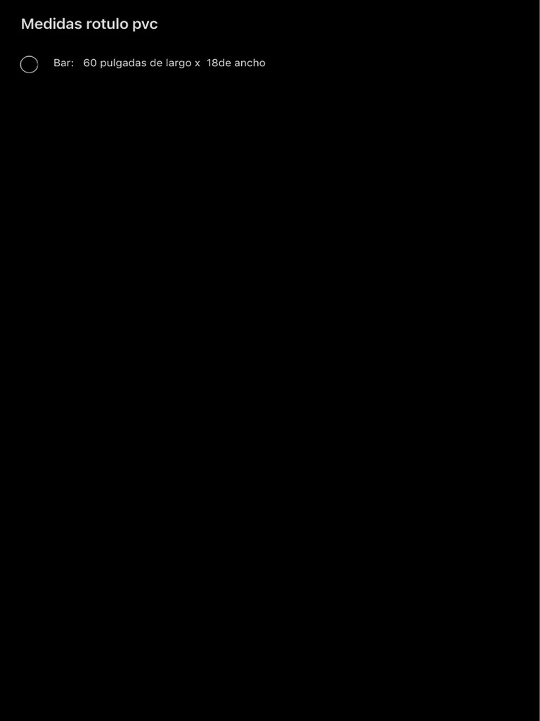 Medidas Rotulo PVC | PDF