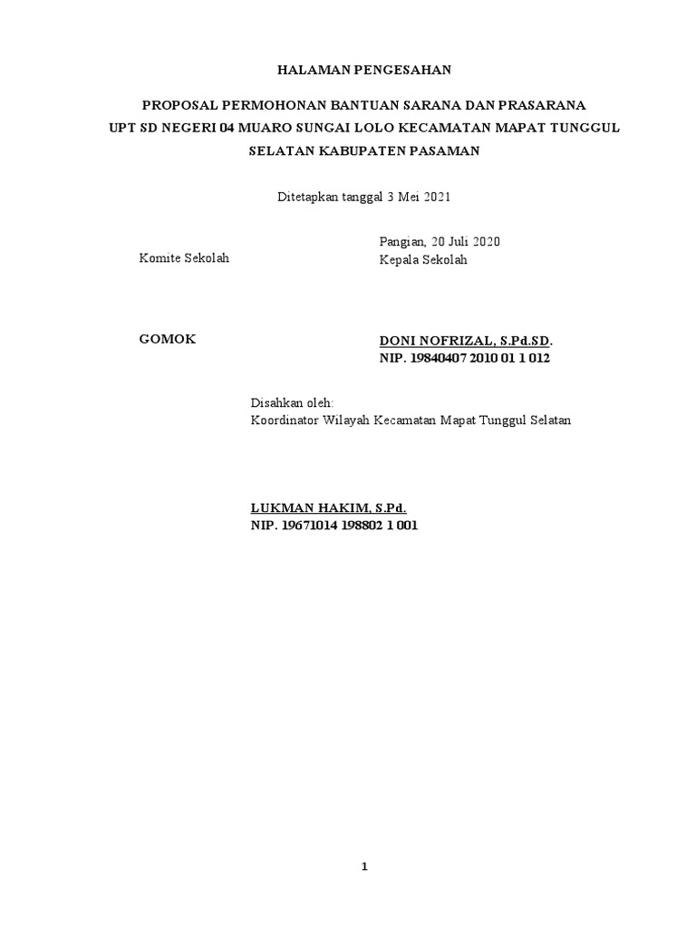 Proposal | PDF | Karier & Perkembangan